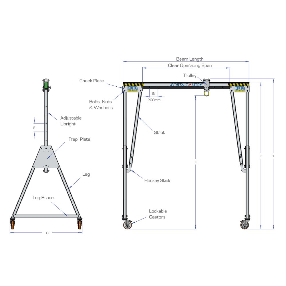 Gantry Crane - 500-5000kg - Porta-Gantry | Mennens Netherlands